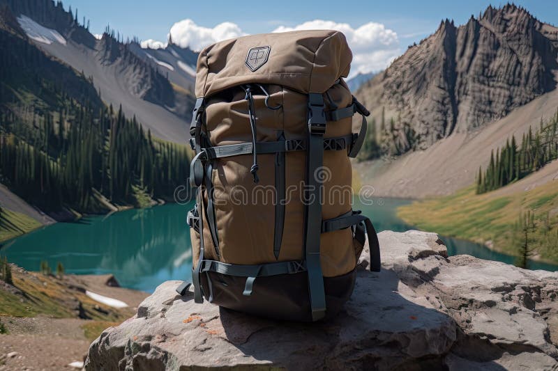 Hiking Backpack with Roll-top Closure, Rugged Exterior and Comfortable ...