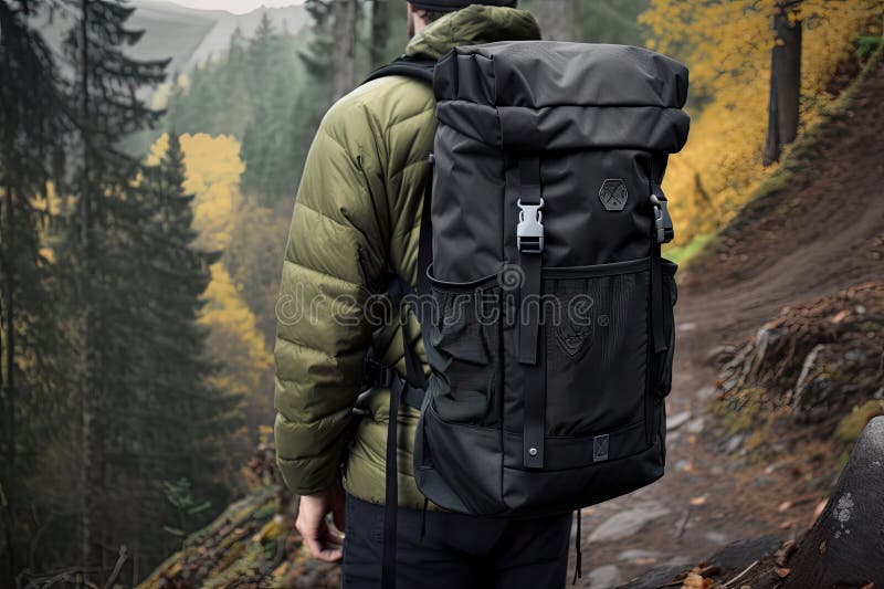 Hiking Backpack with Roll-top Closure, Rugged Exterior and Comfortable ...