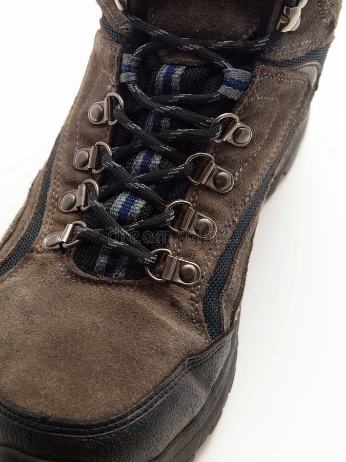 Hiking Boot close up stock image. Image of eyelets, shoes - 11115483