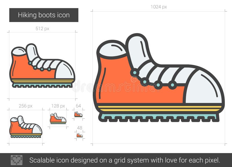 Hiking Boots Line Drawing Stock Illustrations – 243 Hiking Boots Line ...
