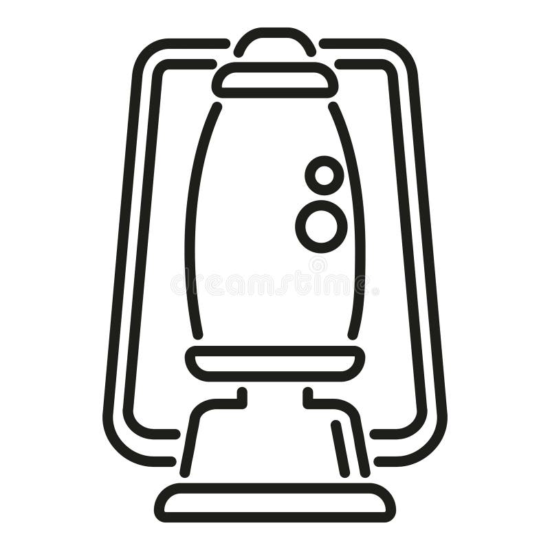 Hiking or Camping Kerosene Lamp Icon Outline Vector. Handle Miner Light ... Hiking or Camping Kerosene Lamp Icon Outline Vector. Handle Miner Light ...