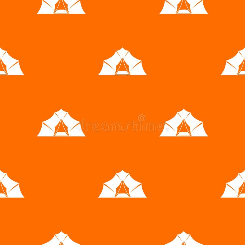 Hiking and Camping Tent Pattern Seamless Stock Vector - Illustration of ...