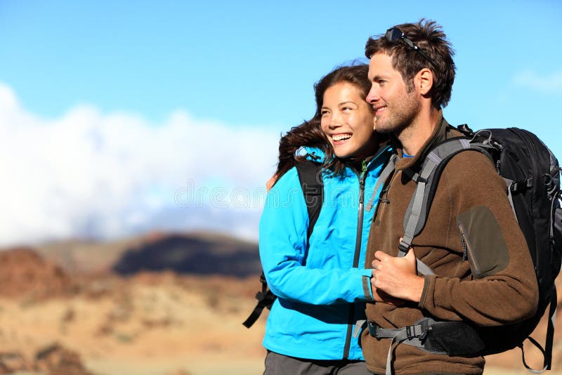 Hiking couple stock image. Image of backpacking, lifestyle - 22731067