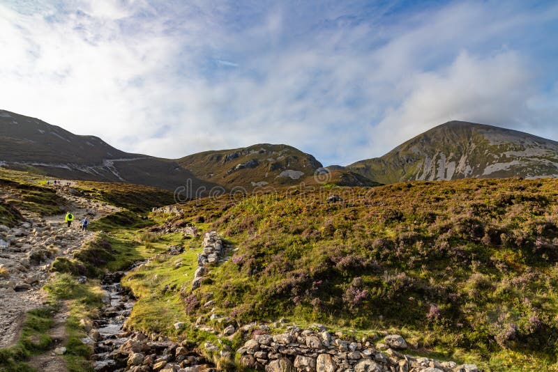 Croagh Patrick Mountain at Sunset Stock Image - Image of westport ...