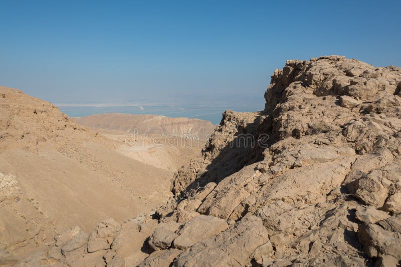 Hiking in Dead Sea Area in Israel Stock Image - Image of negev ...
