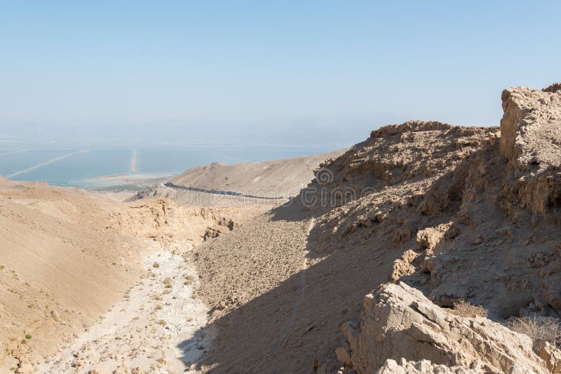 Hiking in Dead Sea Area in Israel Stock Photo - Image of sand, place ...