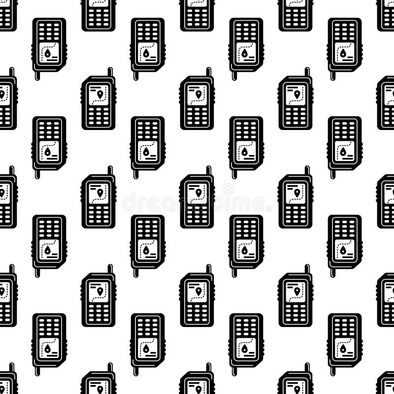 Hiking Gps Device Pattern Seamless Vector Stock Vector - Illustration ...