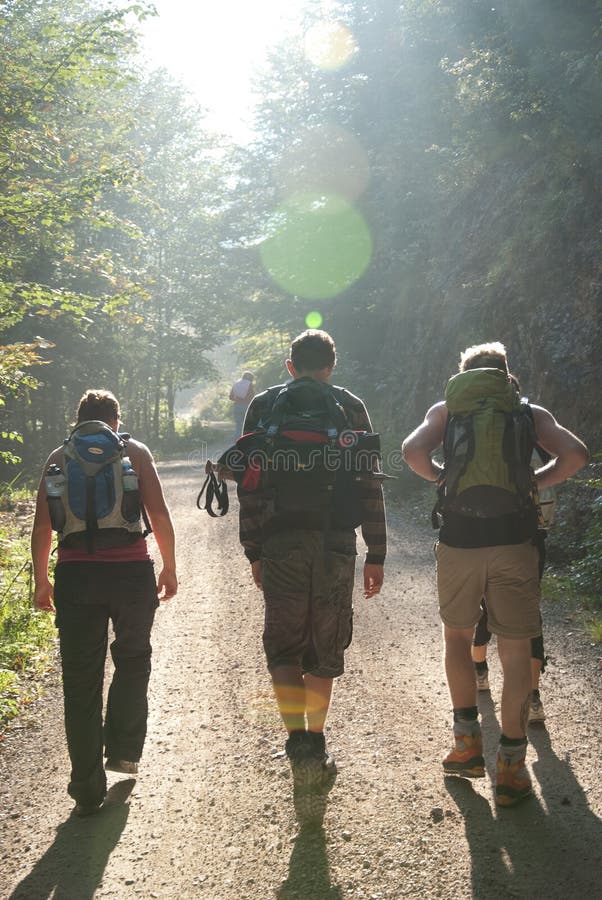 Hiking group stock photo. Image of summer, autumn, walk - 15207342