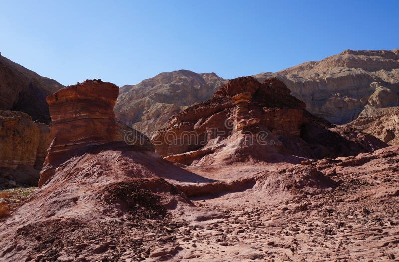 Hiking in Maale Amram Ascent, South Israel Stock Photo - Image of ...