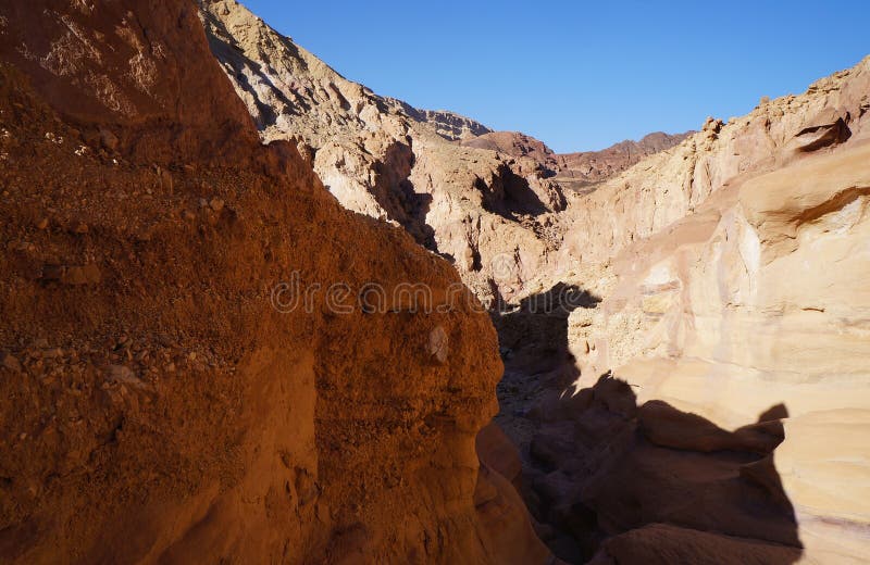 Hiking in Maale Amram Ascent, South Israel Stock Image - Image of ...