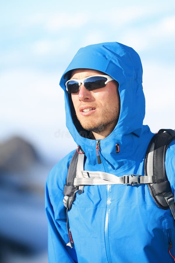 Hiking Man - Hiker Portrait Stock Image - Image of backpacker ...