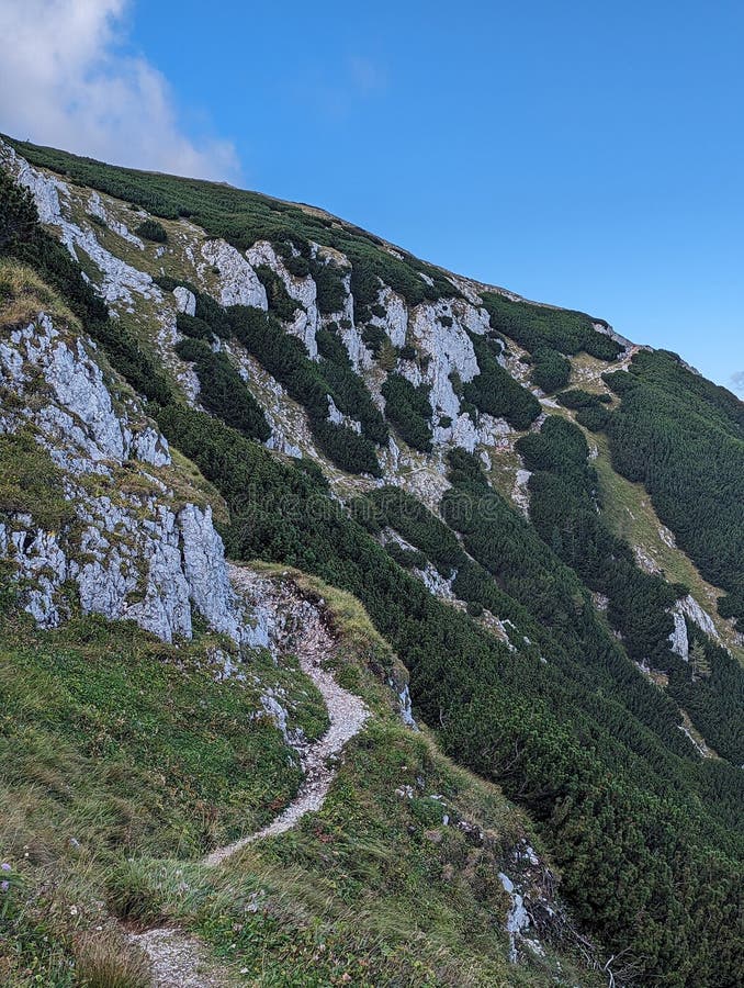Hiking Mountain Trip on a Beautiful Day Stock Image - Image of mountain ...