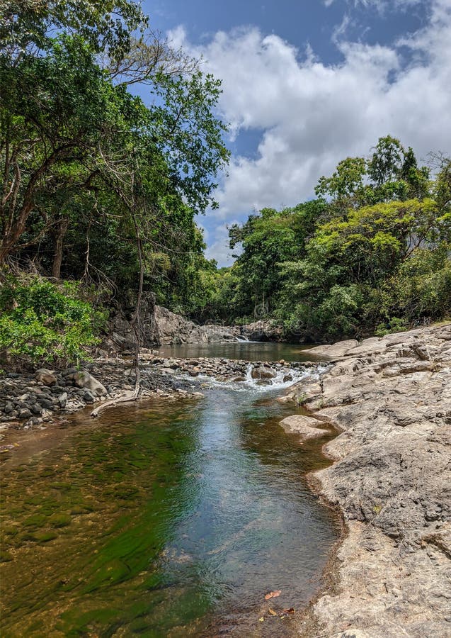 Hiking in the Mountains Happy Stock Image - Image of trail, watercourse ...