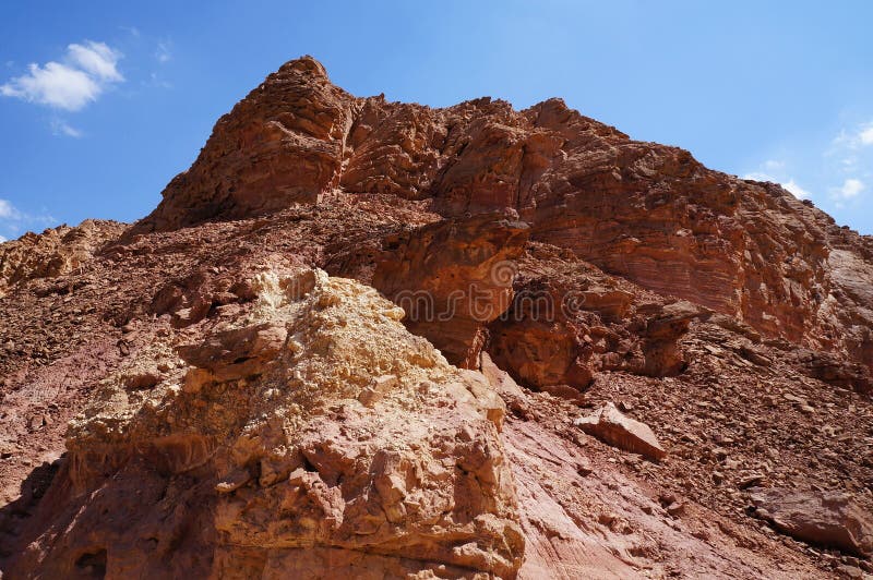 Hiking Near Amram Pillars, South Israel Stock Photo - Image of antelope ...