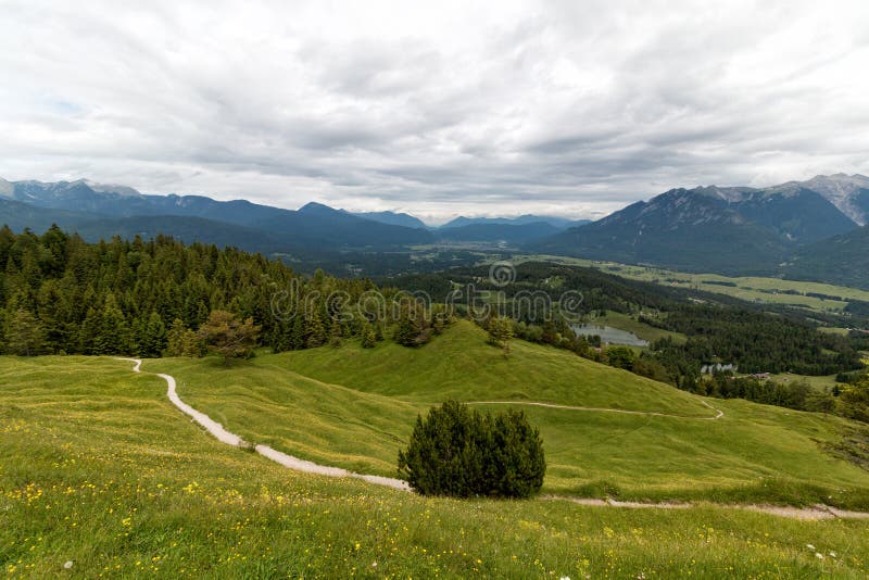 Hiking path in Alps stock image. Image of outdoors, alps - 74105633