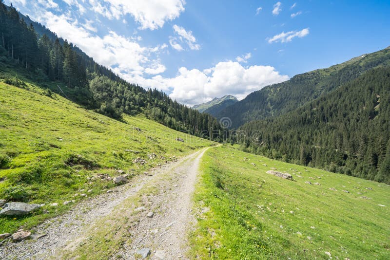Hiking path in Alps stock photo. Image of anton, bright - 171423648