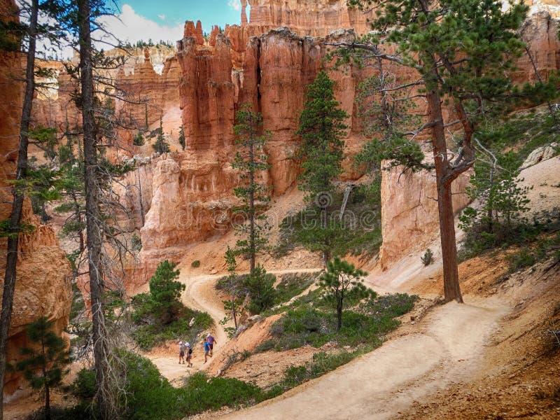 Hiking Path in Bryce Canyon National Park Stock Image - Image of bryce ...