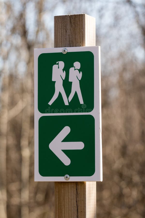 Hiking path sign stock photo. Image of wooden, signpost - 53626742