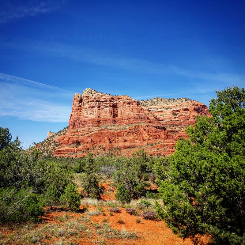 Hiking Red Rocks of Sedona Arizona Stock Image - Image of plateau ...