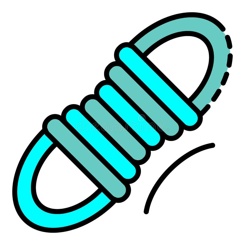Hiking Rope Icon Color Outline Vector Stock Vector - Illustration of ...
