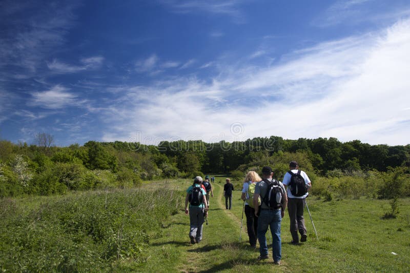 Hiking Scene editorial photo. Image of highland, path - 87612126