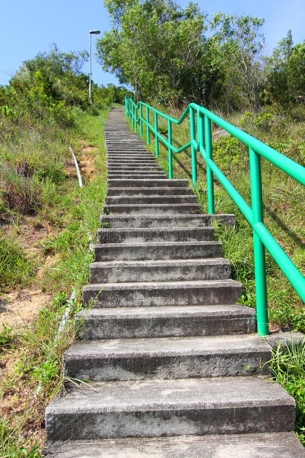 Hiking stairs in mountain stock image. Image of landmark - 20665359