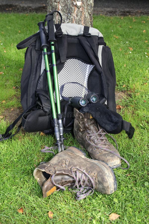 Hiking stuff stock photo. Image of adventure, mountain - 27336378