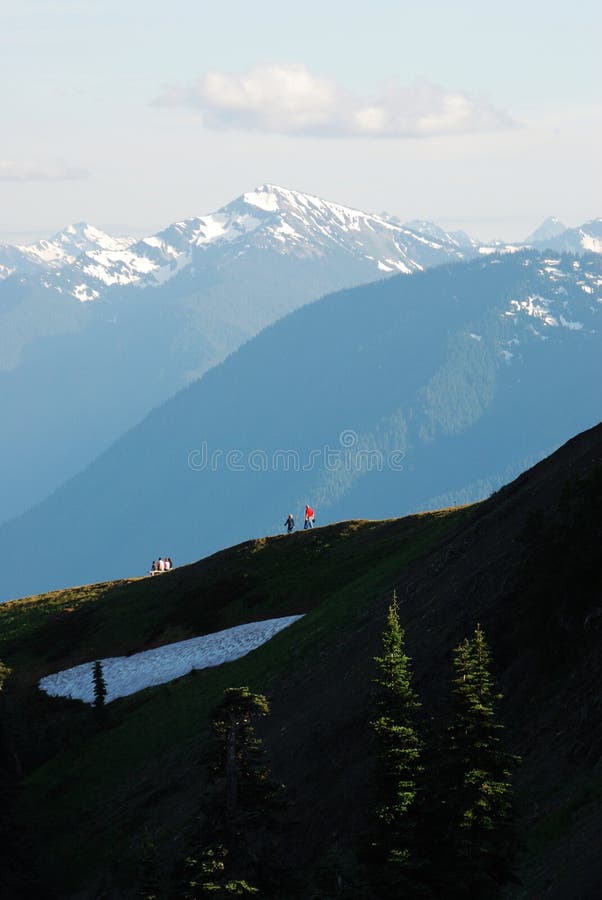 Hiking on the summit stock image. Image of park, traveler - 4510887