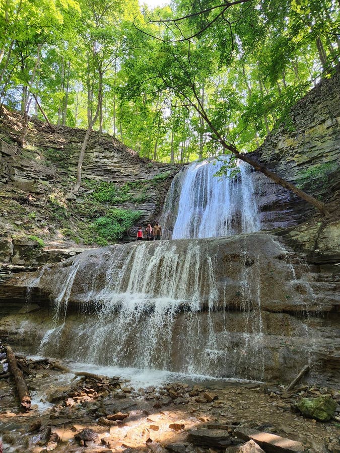 Hiking to Sherman Falls stock photo. Image of rapid - 333140146