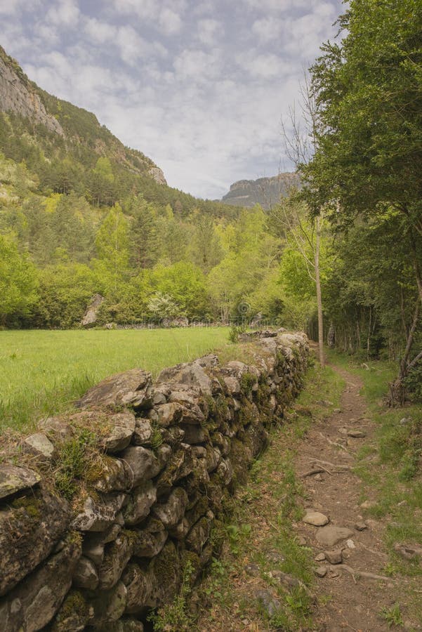 Hiking in torla ordesa stock photo. Image of tourism - 93887720