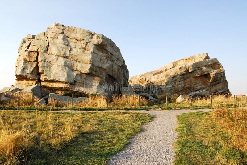 Hiking Trail on Autumn Prairie Stock Photo - Image of path, meadow: 6940442