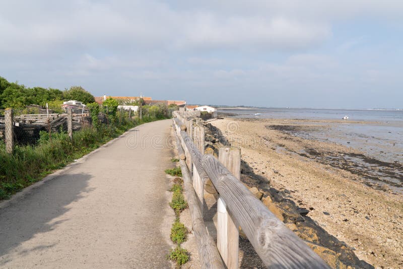 Hiking Trail and Bike Path Along the Beach Stock Image - Image of ...