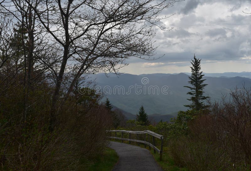 Hiking Trail through the Blue Ridge Mountains Stock Photo - Image of ...