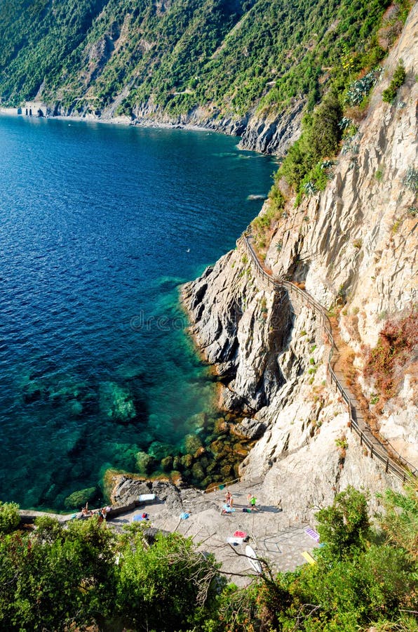 Hiking the Cinque Terre stock photo. Image of ligurian - 11058198