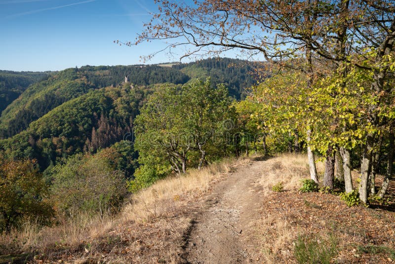 Hiking Trail, Cochem, Germany Stock Image - Image of blue, nature ...