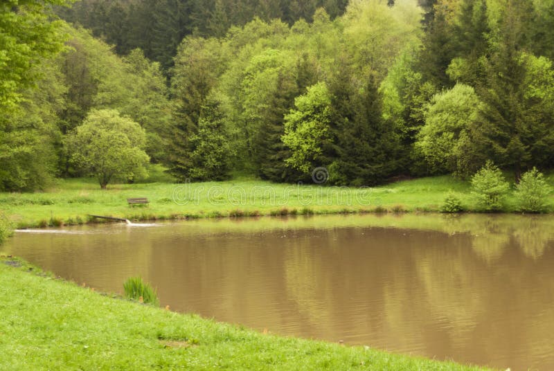 On the Hiking Trail Eifelsteig Stock Photo - Image of trail, germany ...