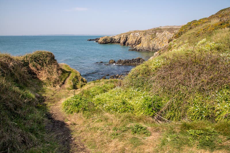 Hiking trail in Howth stock photo. Image of path, walking - 151344520