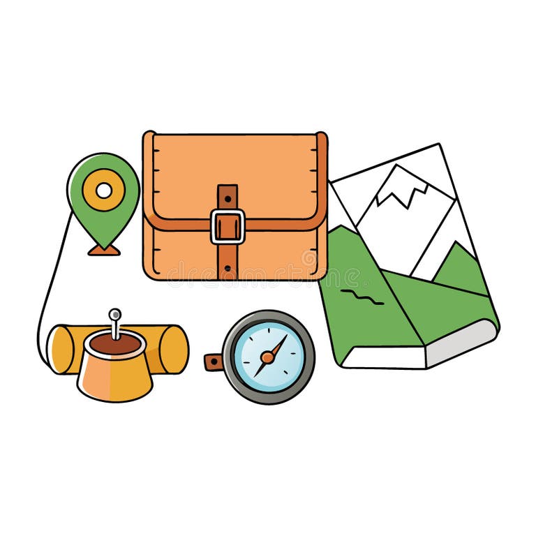 Hiking Trail Map Kit with Trail Maps. Compass. and Hiking Essentials ...