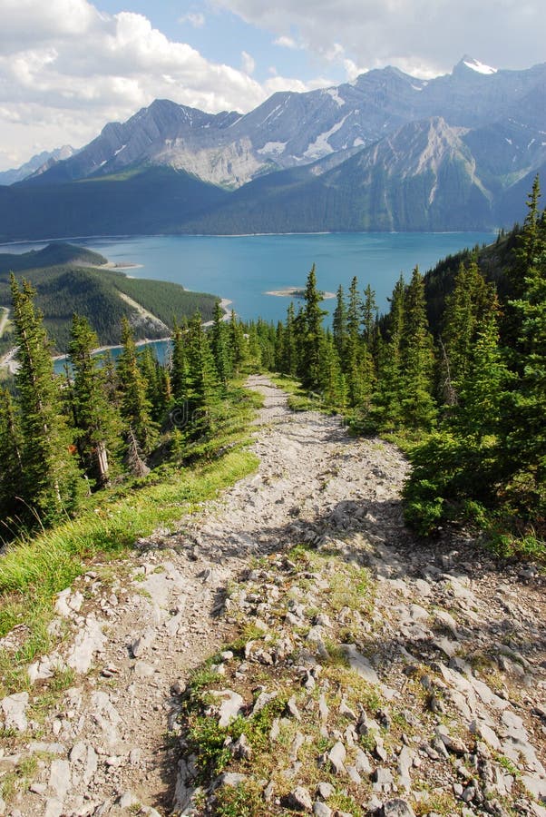 Hiking Trail on Mountain Ridge Stock Image - Image of ridge, canada ...