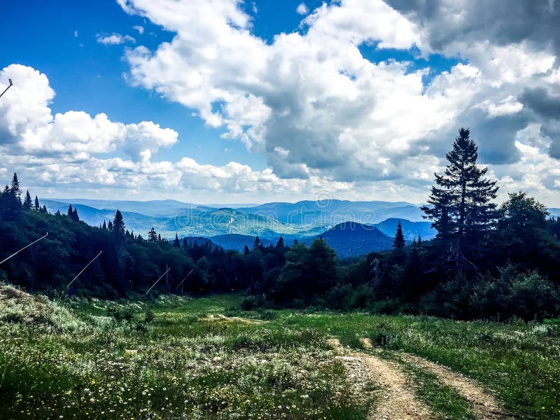 Hiking trail in mountains stock image. Image of healthy - 106259129