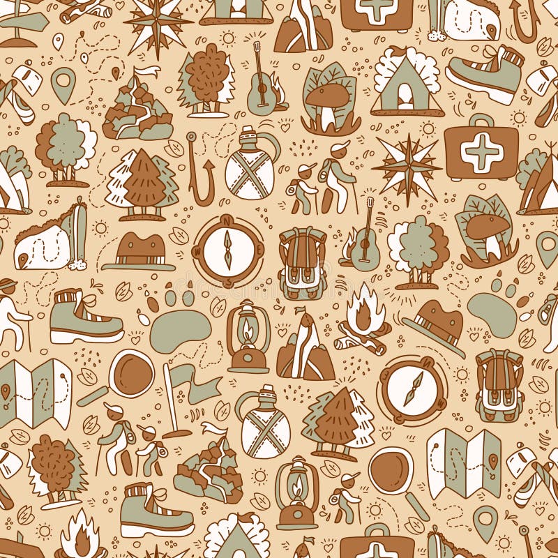 Trekking Pattern Stock Illustrations – 1,281 Trekking Pattern Stock ...
