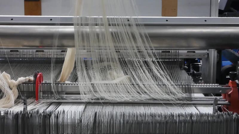 Hiladora Automática Moderna Almacen De Video - Vídeo de detalle, telar ...