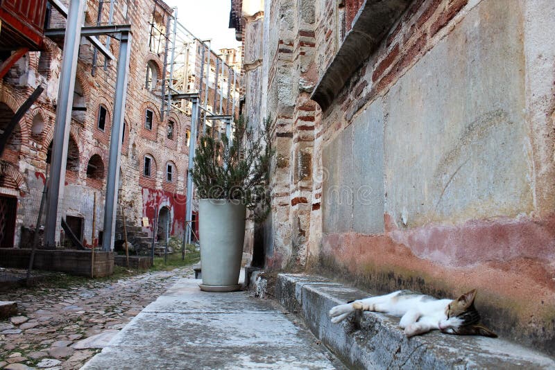 Monastery Hilandar, Holy Mount Athos Stock Photo - Image of serbia ...