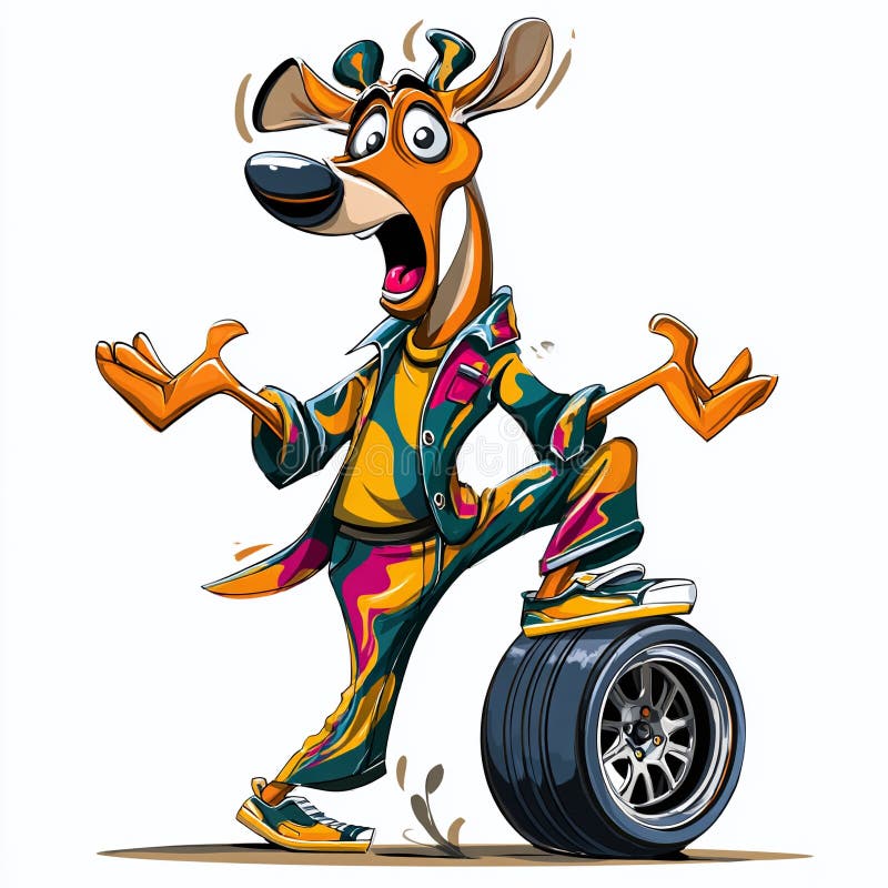 A Hilarious Deer in Artistic Attire a Unique Visual of a Deer Dressed ...