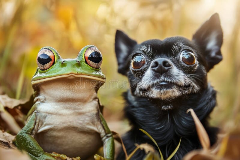Hilarious Encounters between a Playful Frog and an Amusing Dog in a ...
