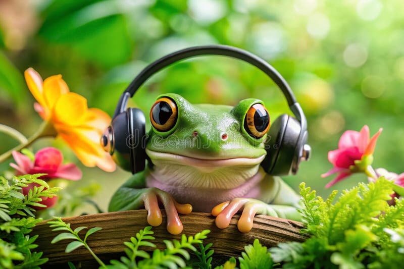 A Hilarious Fusion of Nature and Technology a Frog Programmer in a ...