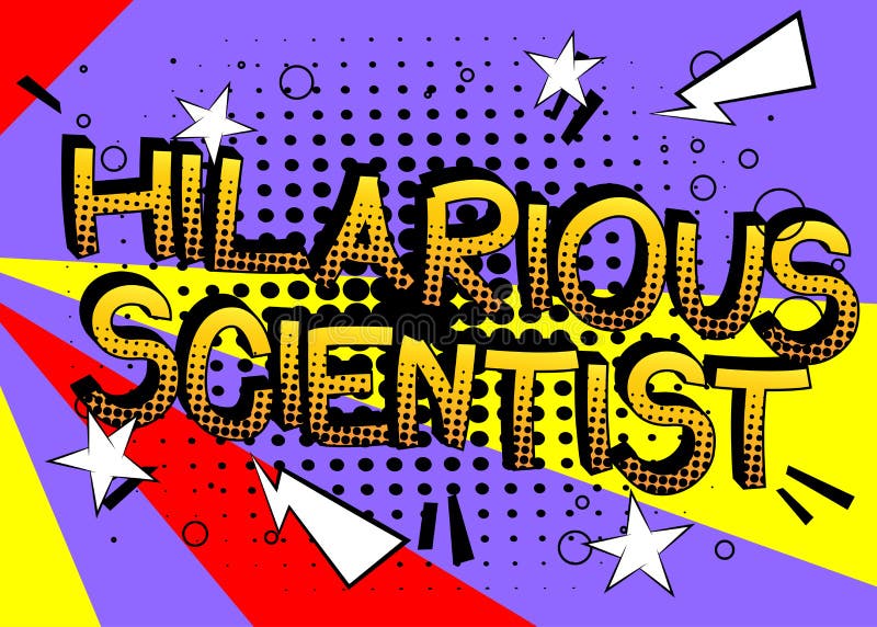 Super Scientist Comic Book Style Cartoon Words. Stock Vector ...