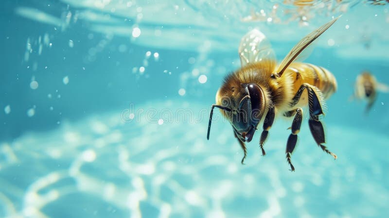 Bee Swimming Stock Illustrations – 100 Bee Swimming Stock Illustrations ...