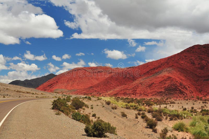 La Yesera Geologic Formation, Dry Stream, Salta, Argentina Stock Image ...