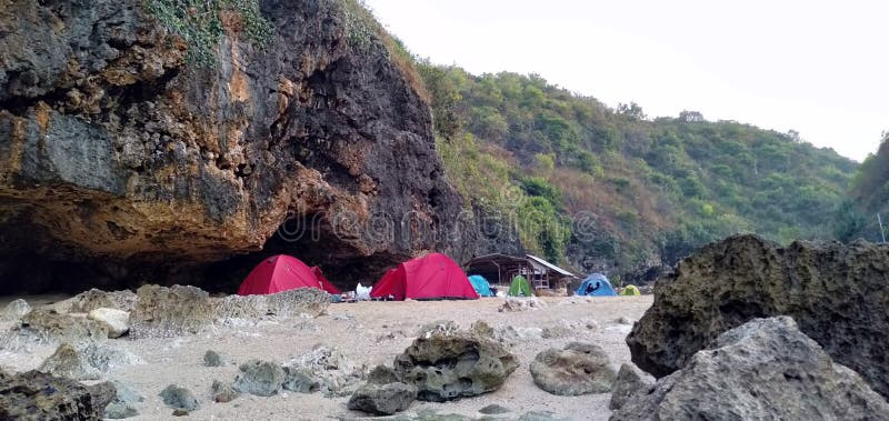 The hill beside the beach stock photo. Image of view - 162461806